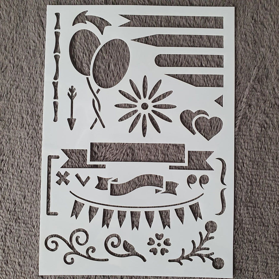 Stencils - Hobby sjabloon - Scrapbooking - Kaarten maken - Wall art ...